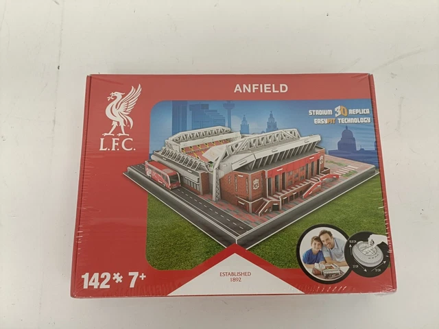 LIVERPOOL FOOTBALL CLUB Anfield 3D Replica Model Sealed 142 Pieces Ages ...