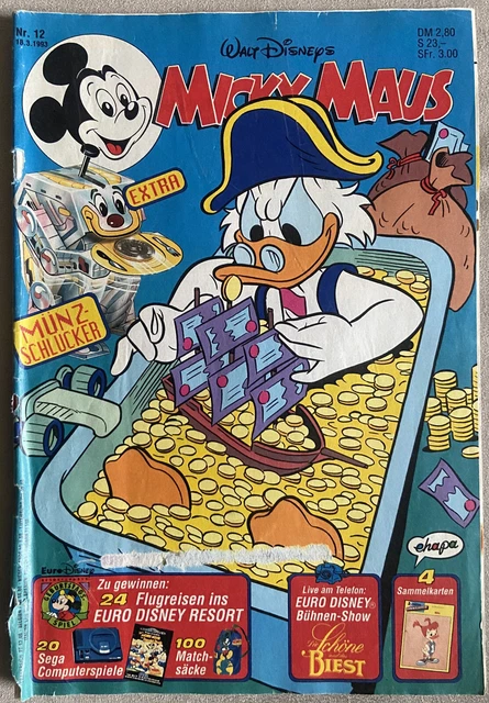 WALT DISNEY'S MICKEY Mouse, 1993, Issue No. 12, (No Trading Cards ...