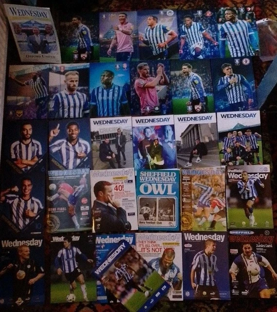 31 SHEFFIELD WEDNESDAY Programmes Mixed Seasons Can Split £10.80 ...