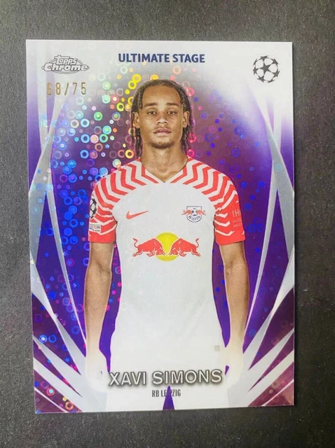 2024 TOPPS CHROME UCL Xavi Simons Ultimate Stage #USC-49 violet/75 EUR ...