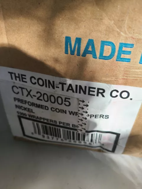 COIN-TAINER COMPANY - Preformed Tubular Coin Wrappers, Nickels, $2 ...