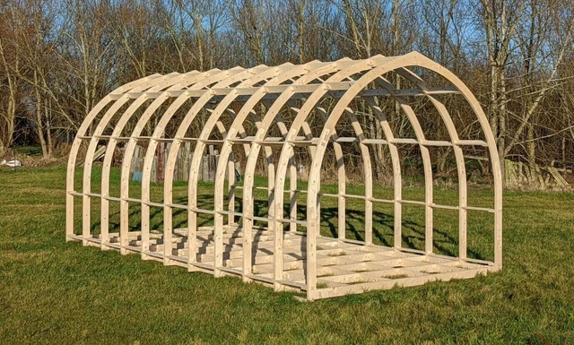 GLAMPING POD FRAME Kit 2.85m Wide for glamping office summerhouse £780. ...