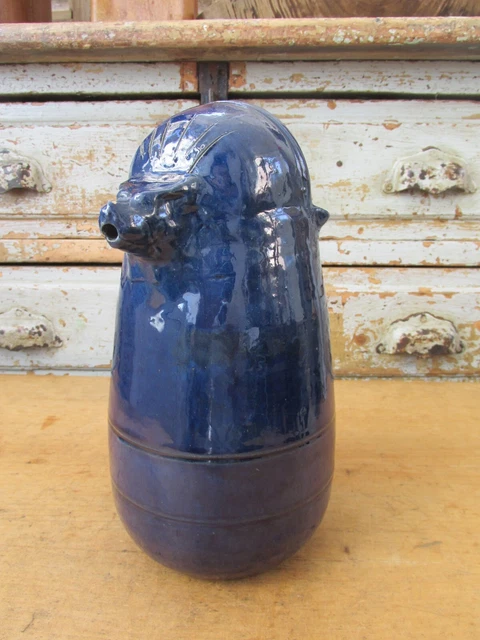 BIOT PITCHER BROC Zoomorphic Absinthe Water Ceramic Antique French ...