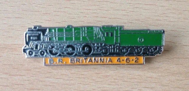 VINTAGE OLD 'BR Britannia 462' Railway Train Locomotive Enamel Badge £4 ...
