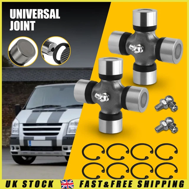 2X FOR FORD TRANSIT MK6/7 00-14 PROPSHAFT UNIVERSAL JOINT UJ 30MM X ...