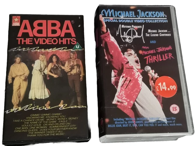 MICHAEL JACKSON THE Making Of Thriller Double Vhs + Abba Greatest Hits ...