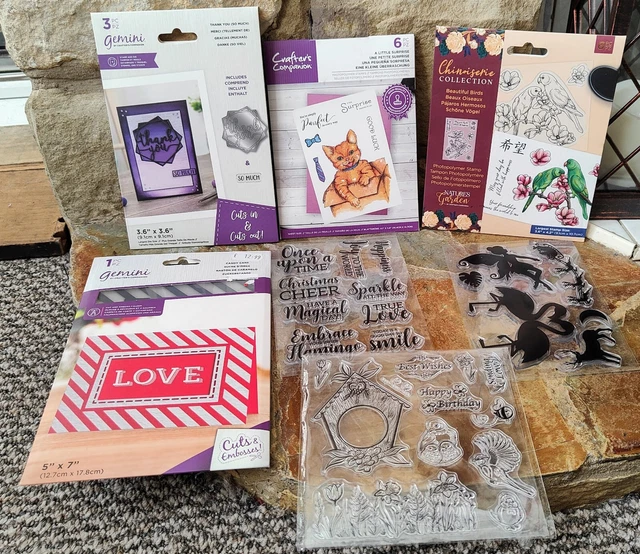 CRAFTER'S COMPANION STAMP/DIE & Stamps & Embossing Folder - Fairy/Bird ...