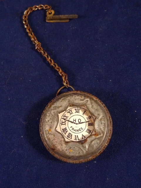 ANCIEN JOUET MONTRE gousset tôle enfant accessoire poupée H O France ...