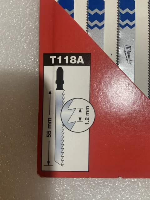 MILWAUKEE JIGSAW BLADE 55mm x 1.2mm - Multi Material - Metal/Wood ...