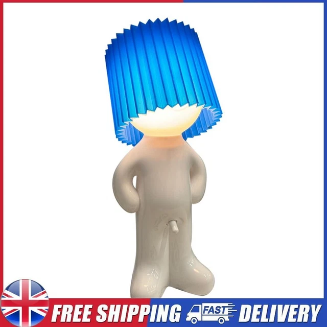 LITTLE SHY MAN Lamp Naughty Boys Desk Lamp Decorative for Bedroom (Blue ...