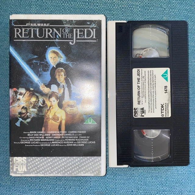 STAR WARS RETURN Of The Jedi Vhs Video Ex Rental 1986 £26.71 - PicClick UK