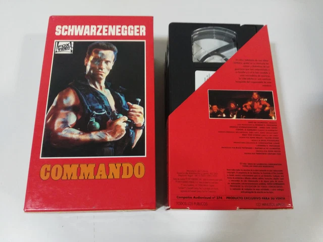 SCHWARZENEGGER CONAN EL Barbaro+Predator+Commando - VHS Tape Castillan ...