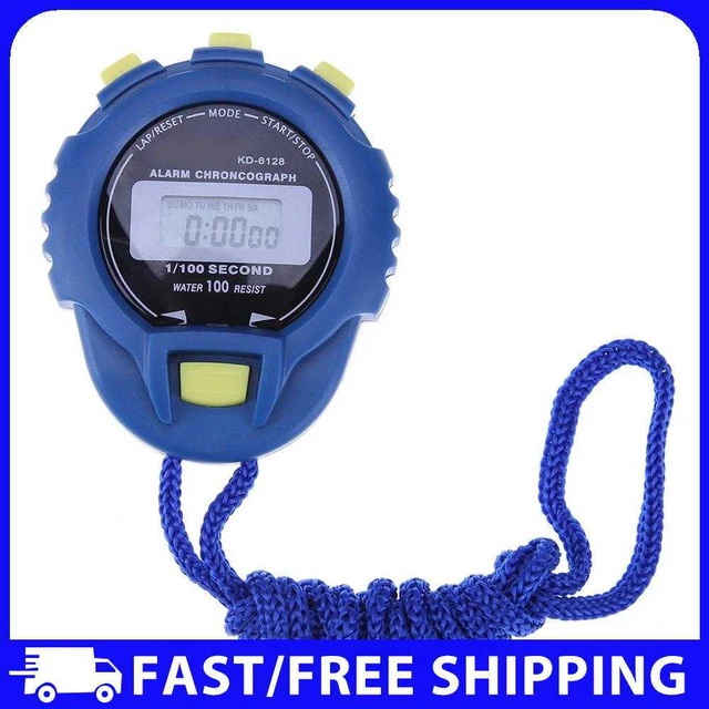 LCD CHRONOGRAPH DIGITAL Timer Stopwatch Sport Counter Odometer Watch ...