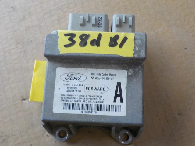 2000 FORD RANGER xl5a-14b321-af restraint control module comp 38d b1 ...
