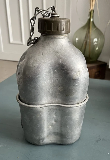 ANCIENNE GOURDE ET Gamelle Militaire Soldat Guerre Collection Vintage ...
