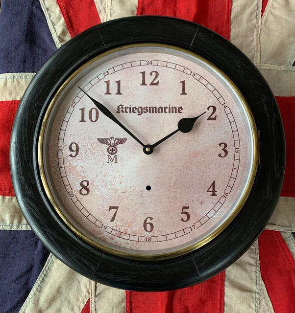 AUTHENTIC WW2 GERMAN Kriegsmarine Wall Clock + RAF Sector Clock On ...