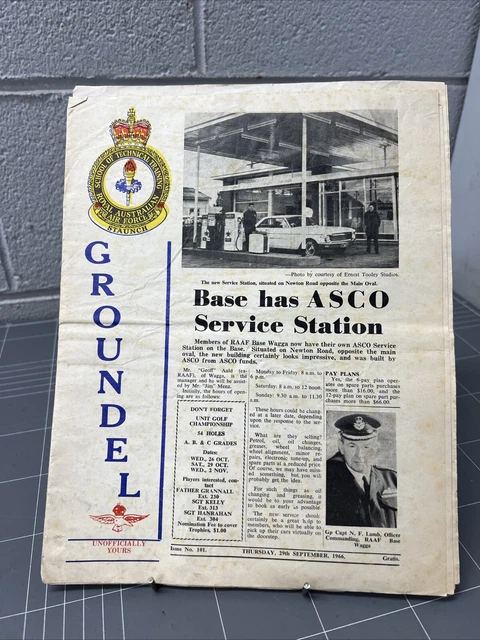 ORIGINAL NEWSPAPER GROUNDEL Raaf Royal Australian Air Force Vietnam ...
