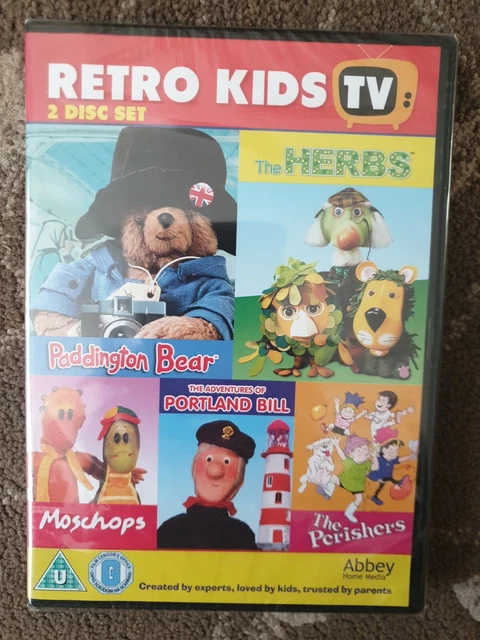 RETRO KIDS TV Dvd Paddington / Herbs / Perishers / Portland Bill ...