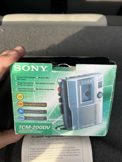 SONY TCM-200DC TCM 200 DC Vintage Cassette Recorder NO WALKMAN Rare ...