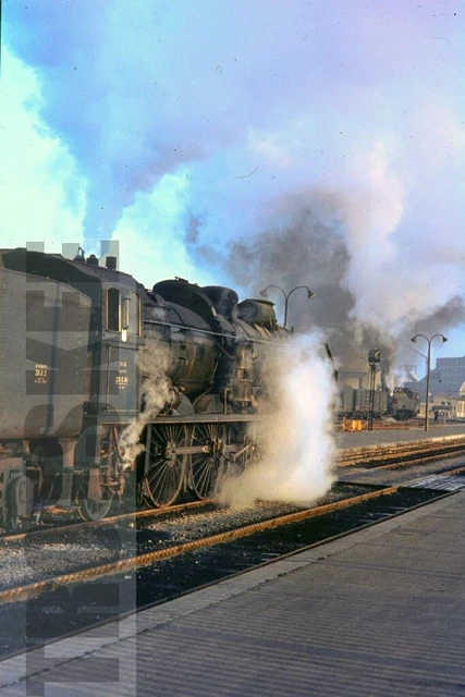 35MM SLIDE SNCF France Railways Steam Loco 231 E 43 Calais 1963 ...