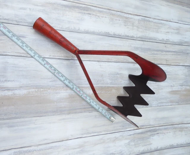 VINTAGE WOLF HOE head Tool Push Pull Hoe Wolf Zig Zag cultivator Hoe ...