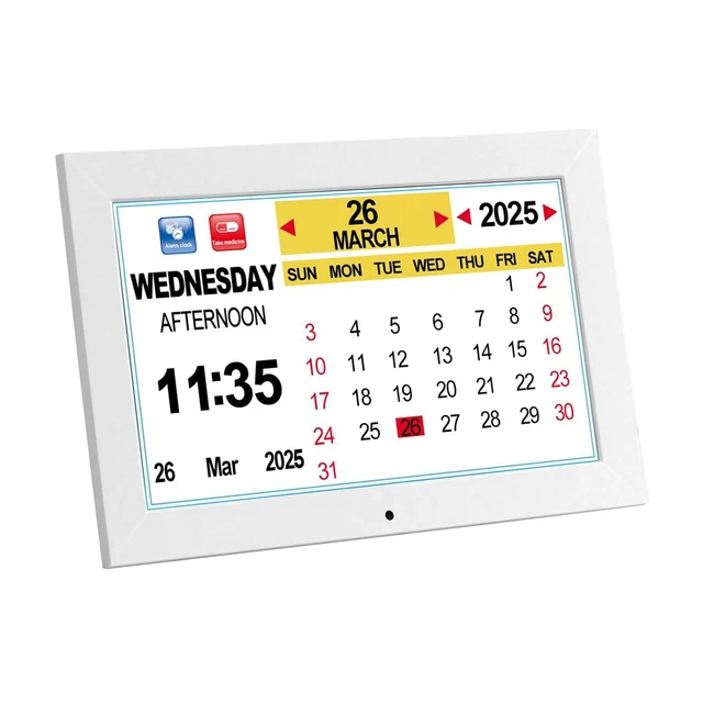ARTISS 10& DIGITAL Day Clock Alarm Calendar Dementia Date Week Desk ...