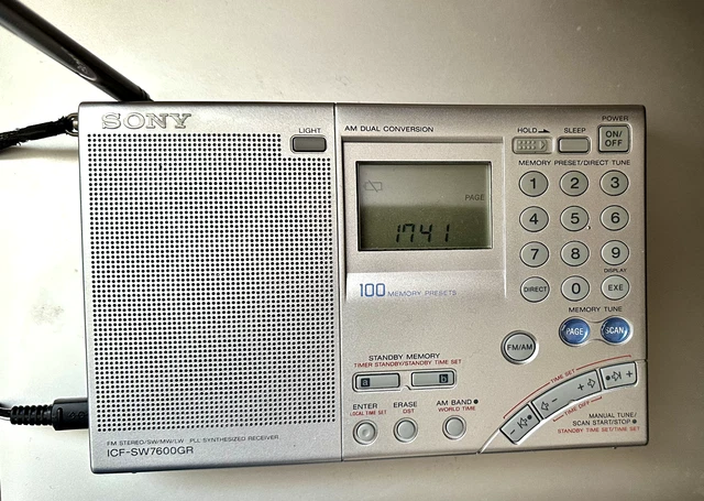 SONY ICF-SW7600GR PORTABLE FM/SW/MW/LW PLL Synthesized World Radio Receiver £92.40 - PicClick UK