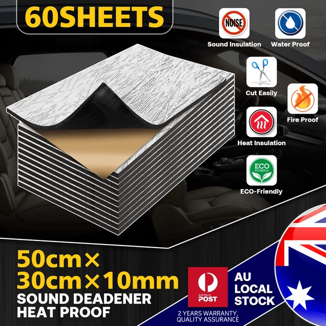 97SQFT CAR INSULATION Mat Noise Proofing Heat Shield Sound Deadener ...