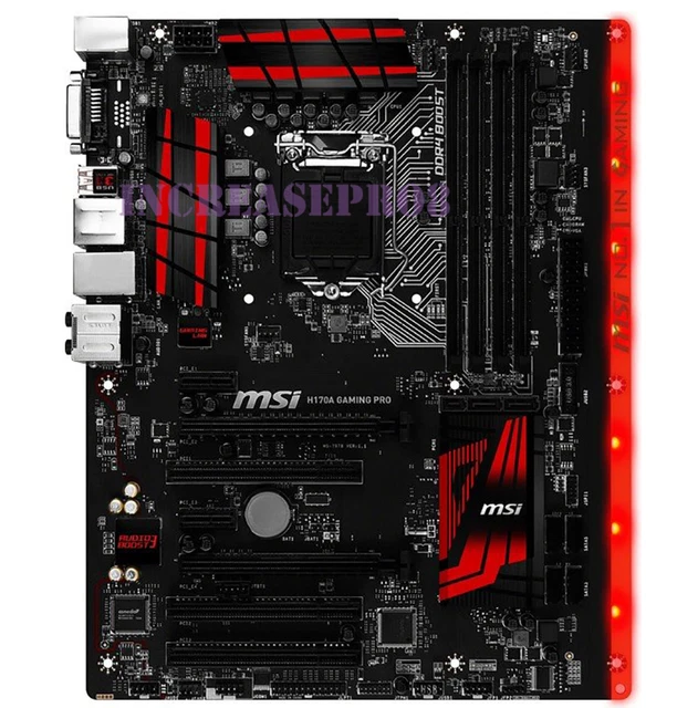 MSI H170A GAMING PRO Motherboard Socket LGA 1151 Intel H170 DDR4 DIMM ...