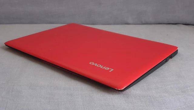 SMALL LAPTOP LENOVO Windows 10 IdeaPad 100S Red Intel 2GB RAM 32GB SSD ...