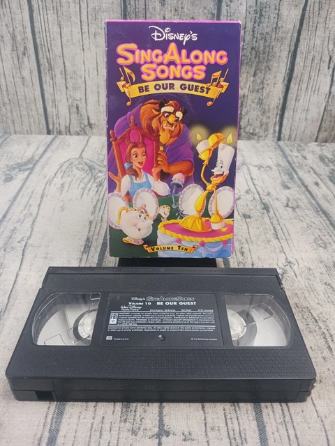 DISNEYS SING ALONG Songs: Be Our Guest - Volume 10 (VHS, 1992) Pre ...