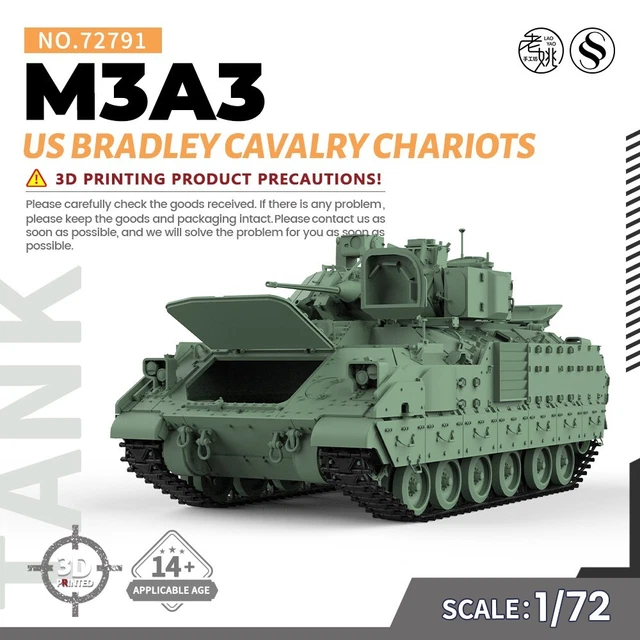 SSMODEL SS72791 1/72 Military Model Kit US M3A3 Bradley Cavalry ...