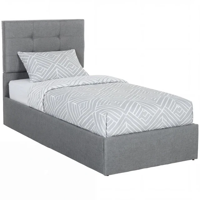 UPHOLSTERED OTTOMAN BED 3ft Single Storage Bed Frame, Grey £199.95 ...