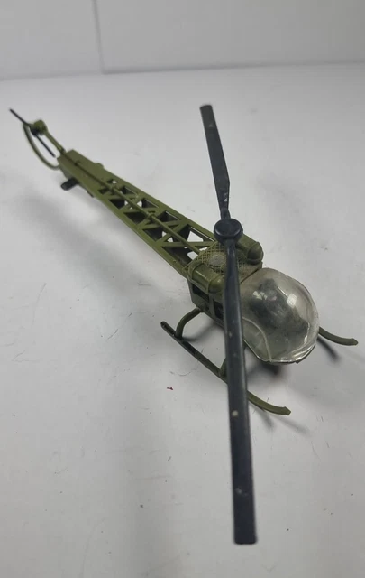 VINTAGE DINKY TOYS Army Military Green Bell Helicopter Diecast Model £ ...