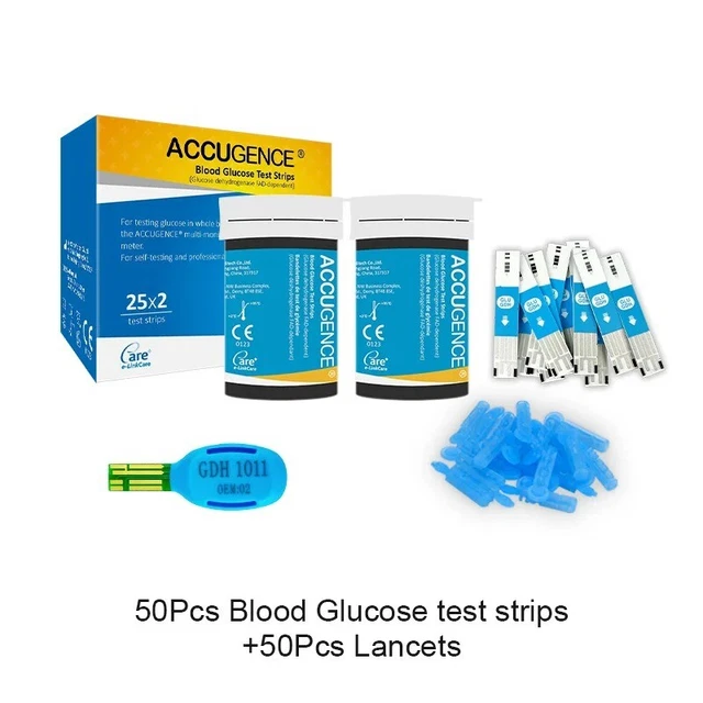 ACCU GENCE BLOOD Ketone Glucose Uric Acid Test Strips + Lancets £26.90 ...