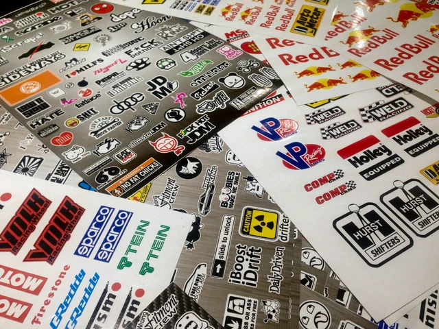RC DRIFT CAR Sticker Sheet Jdm A4 Page 1/10 1/8 Hpi Mst Pandora 3 ...