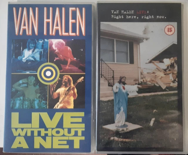 VAN HALEN LIVE VHS Videos: 'Live Without a Net' & 'Right here, right ...