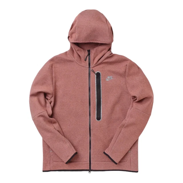 NIKE TECH FLEECE Full-Zip Hoodie DR9150-670 Redstone (MEN'S XS) $140 ...