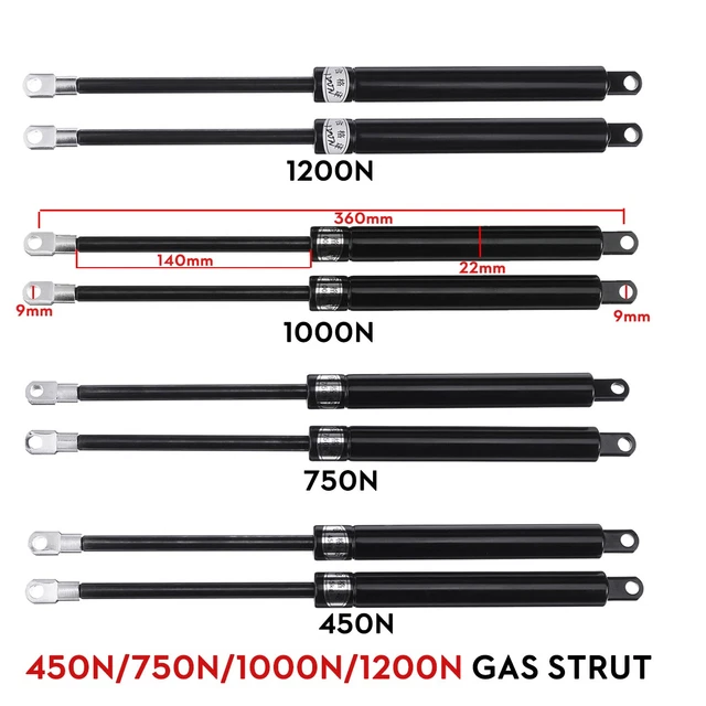450N-1200N FIT OTTOMAN Bed 36cm LONG High Quality Replacement Gas ...