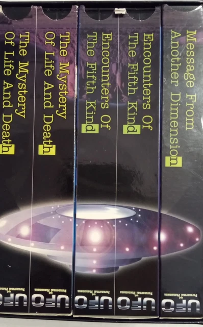 UFO AND PARANORMAL Phenomena Box Set VHS 2000 5-Tape Set £9.55 ...