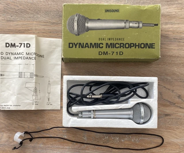 MICRO VINTAGE UNISOUND DM- 71D Dynamic Cardioid Microphone Dual ...