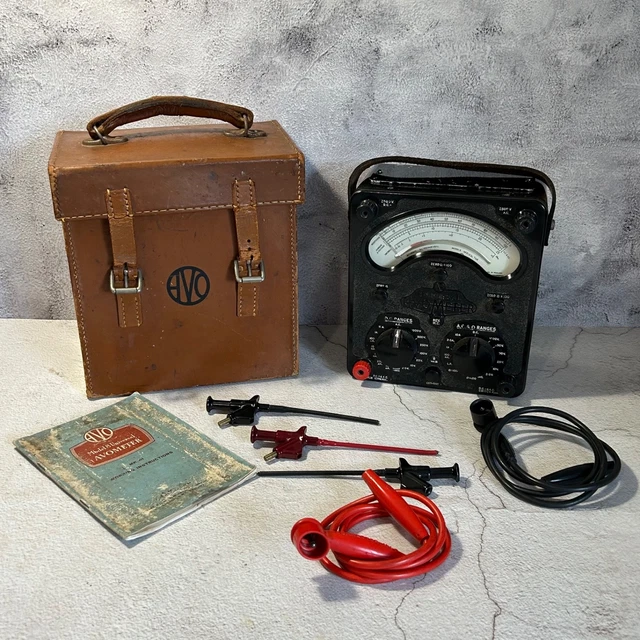 VINTAGE AVO MULTI Meter Model 8 MK3 Complete Leather Case Universal ...