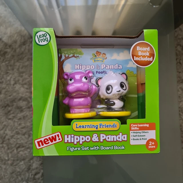 LEAPFROG LEARNING FRIENDS Hippo And Panda Figure Set With Board Book ...