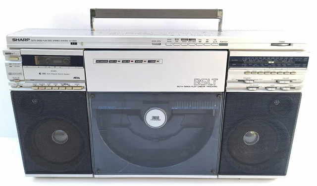 SHARP VZ-2500 BOOMBOX ghettoblaster plattenspieler vintage radio play ...