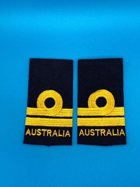 ROYAL AUSTRALIAN NAVY - Rank Slides - Sub Lieutenant - Pair SLt £6.00 ...