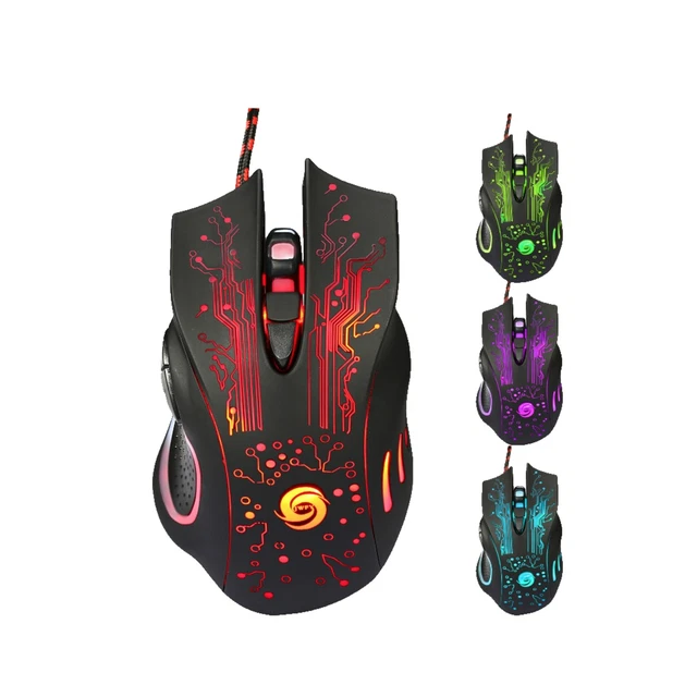 USB WIRED E-SPORTS Gaming Mouse Mechanical Mice LED Luminous Light ...