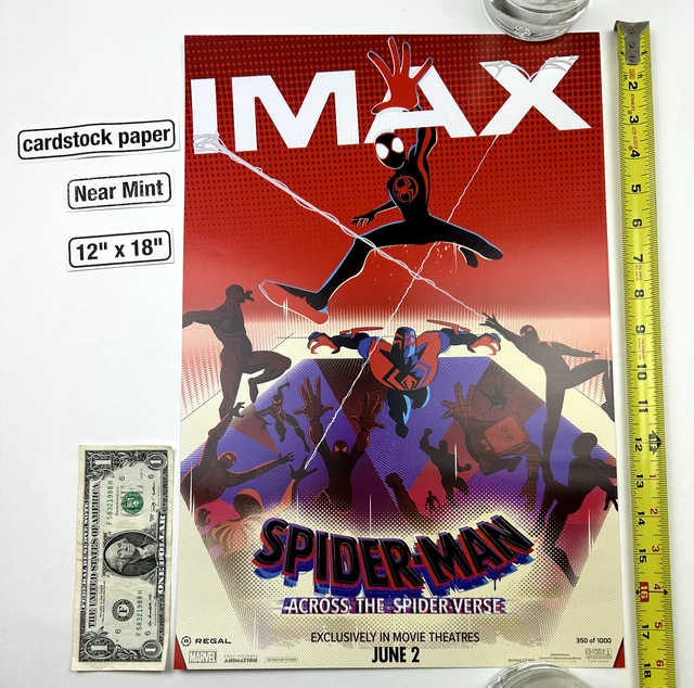 SPIDER-MAN ACROSS THE Spider-Verse IMAX 12 x 18 Poster 2023 Miles ...