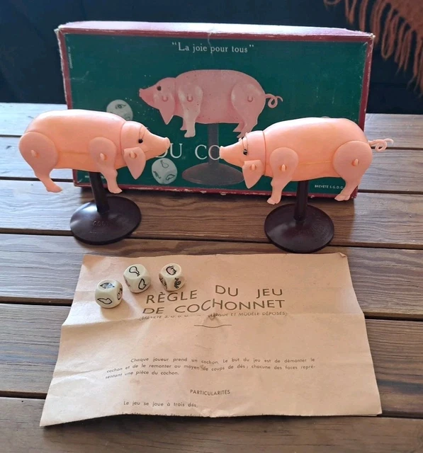 ANCIENNE BOITE JEU Du Cochonnet. Cochon 🐖. La Joue Pour Tous. Sgdg EUR ...