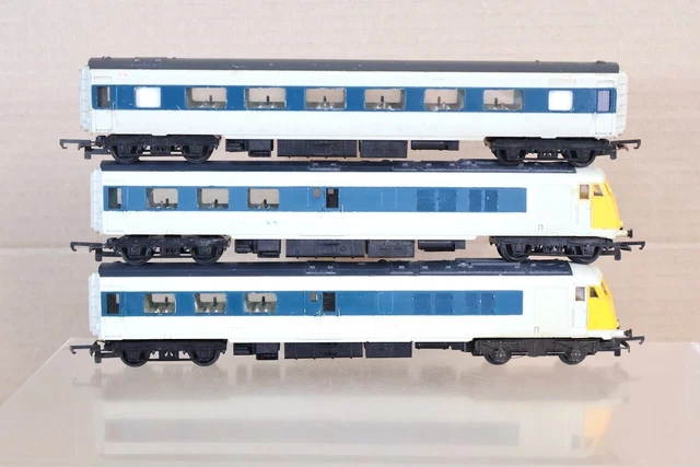 TRIANG HORNBY R555 BR GREY PULLMAN DMU DIESEL LOCOMOTIVE 3 CAR SET oj £ ...