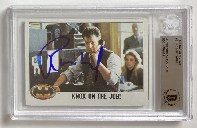 ROBERT WUHL AKA Alexander Knox Signé 1989 Film Batman #21 Beckett Auto ...